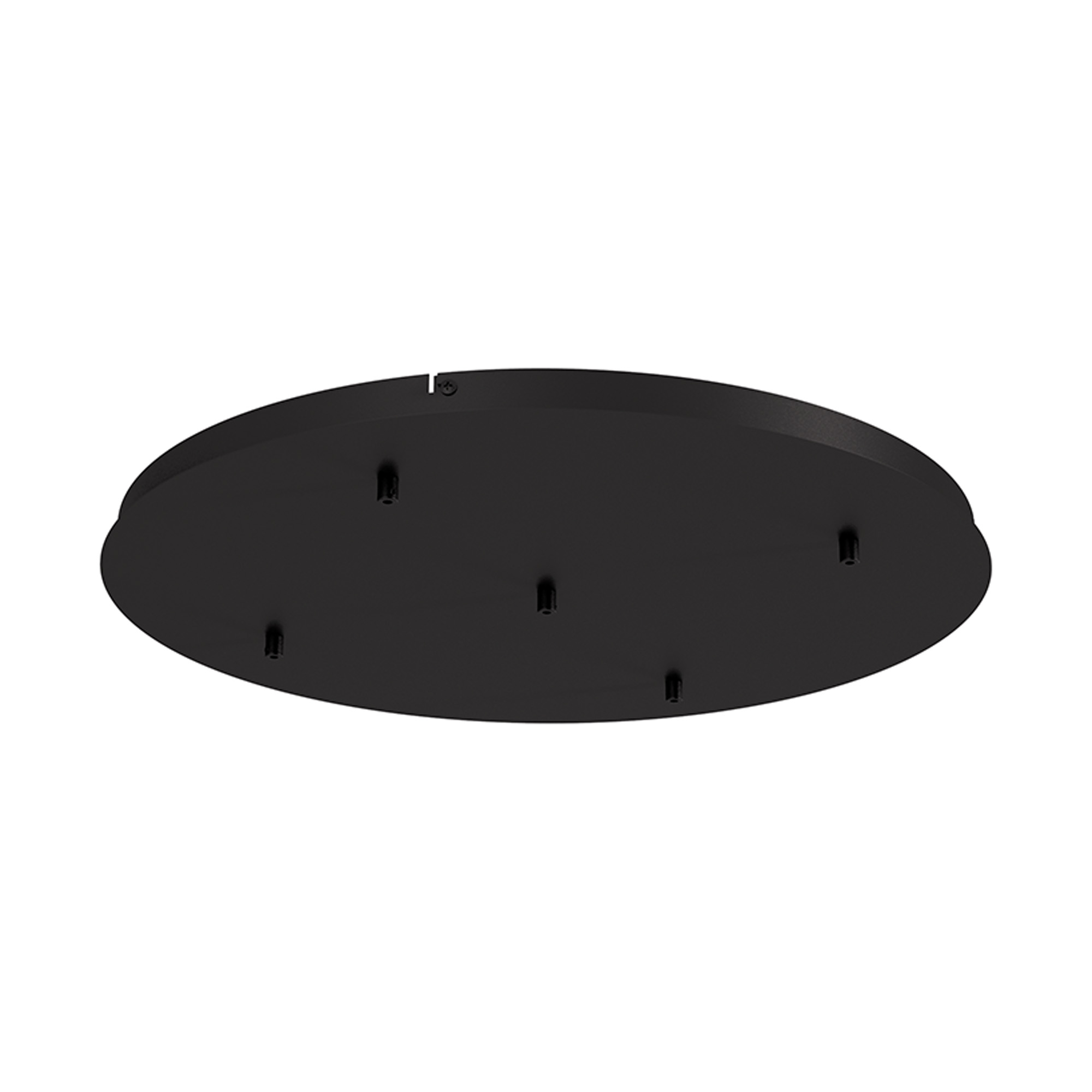 M8516 Elsa Bespoke Mantra Elsa 5 Hole 600mm Round Canopy Kit Black - Inspired Lighting Ltd.